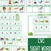 Sight Word Practice | CVC Sight Words | Literacy Centers | Busy Book ...