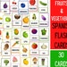 Spanish Flashcards | Fruits and Vegetables | Preschool Flash Cards ...