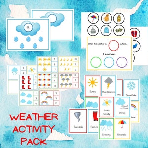 Learn About Weather | Busy Book | Weather Worksheets | Homeschool ...