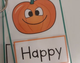 Halloween Preschool Flash Cards. Montessori 3 Part Cards. - Etsy