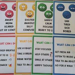 Emoji Feelings Posters | Emotions | Picture Cards | Adjectives | Body ...