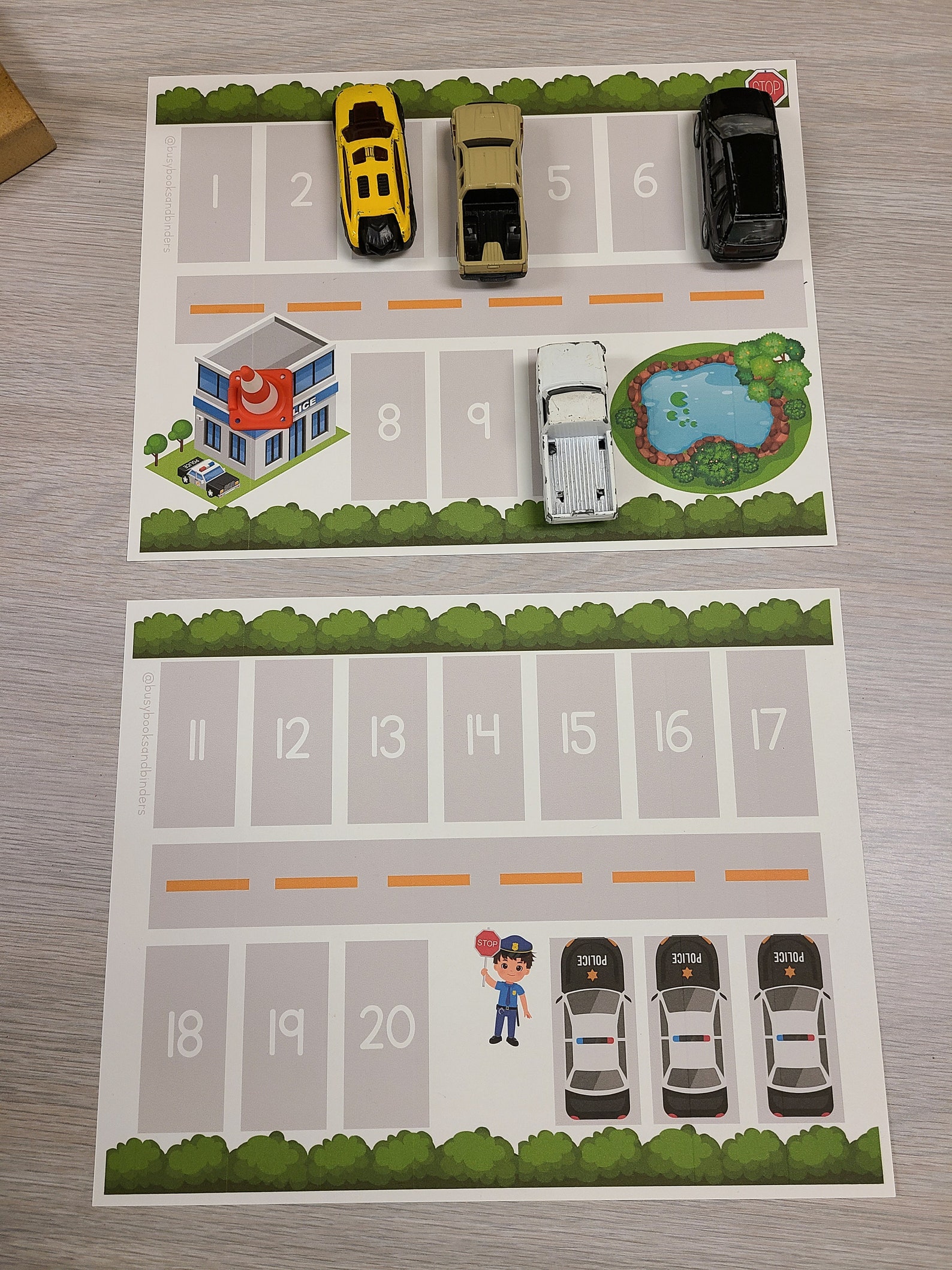 Car Number Matching | Counting | Numbers | 1 to 20 | Preschool ...