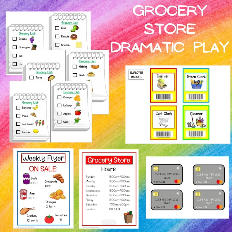 Grocery Store | Dramatic Play | Shopping | Pretend Play | Preschool and ...