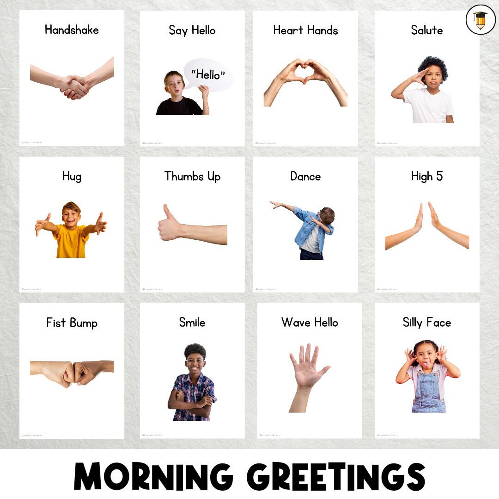 Morning Greetings Posters | Classroom Posters | Classroom Printables ...