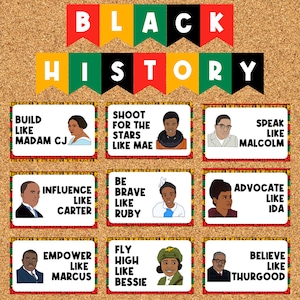 Black History Posters | Bulletin Board Display | Black History Decor ...
