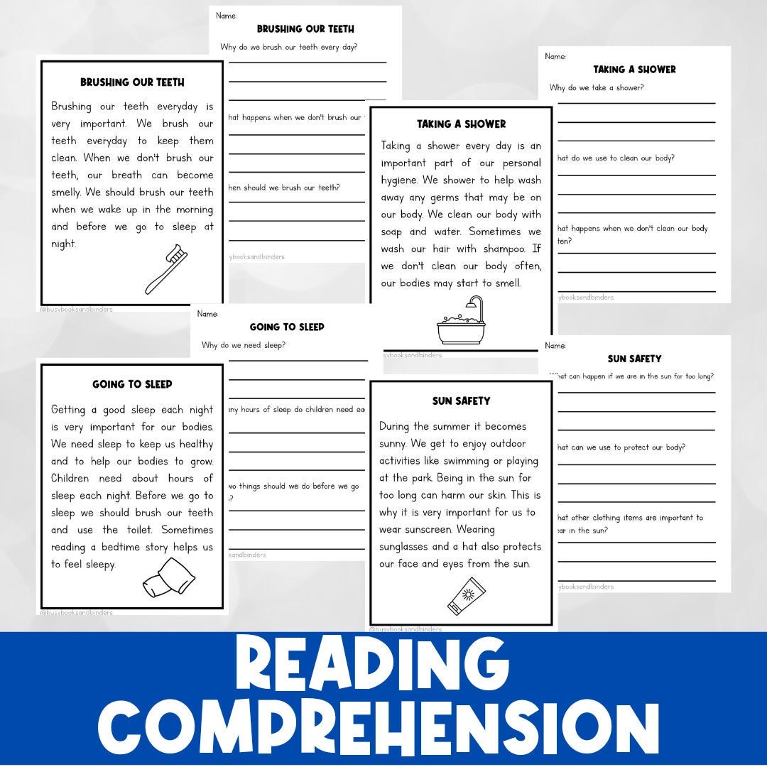 READING COMPREHENSION | Daily Routines | Reading Activities| Writing ...