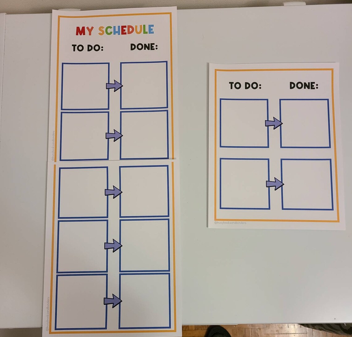 TO DO and DONE First Then Board Visual Aid Visual - Etsy