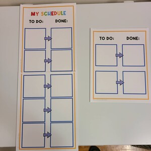 TO DO and DONE | First Then Board | Visual Aid | Visual Schedule ...