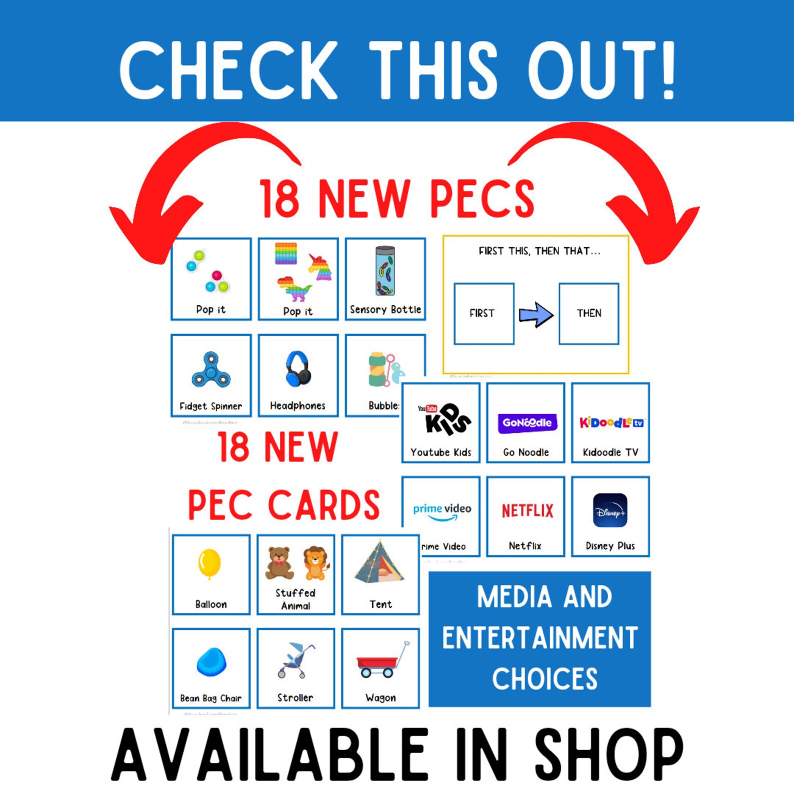 First Then Next Board ONLY Visual Aid Visual Schedule - Etsy