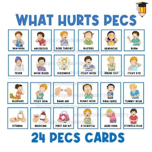 WHAT HURTS BUNDLE | Child Pain Chart | Visual Aid | Non Verbal ...