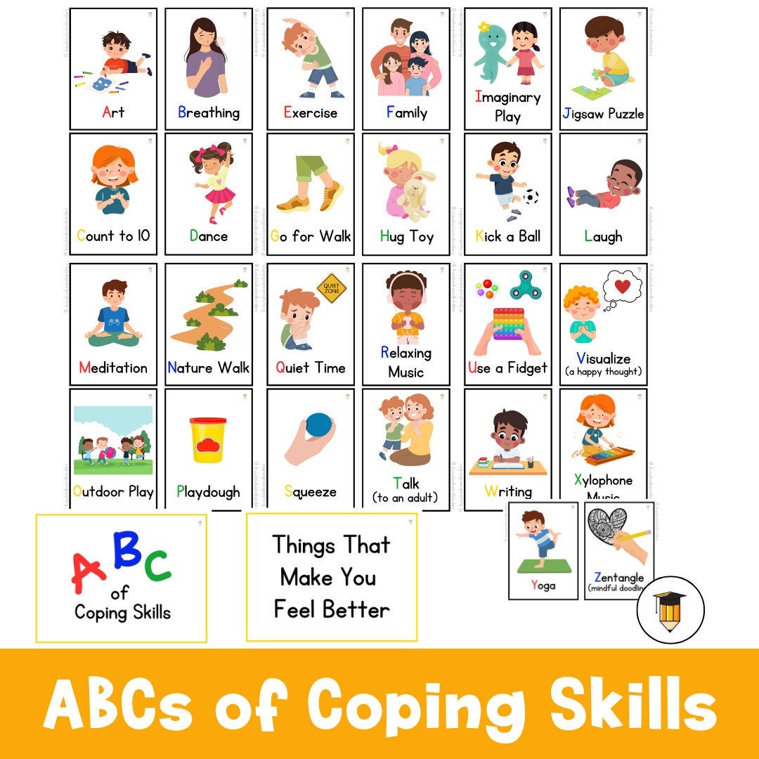 Abcs of Coping Skills | Self Regulation | Calm Down Strategies | Coping ...