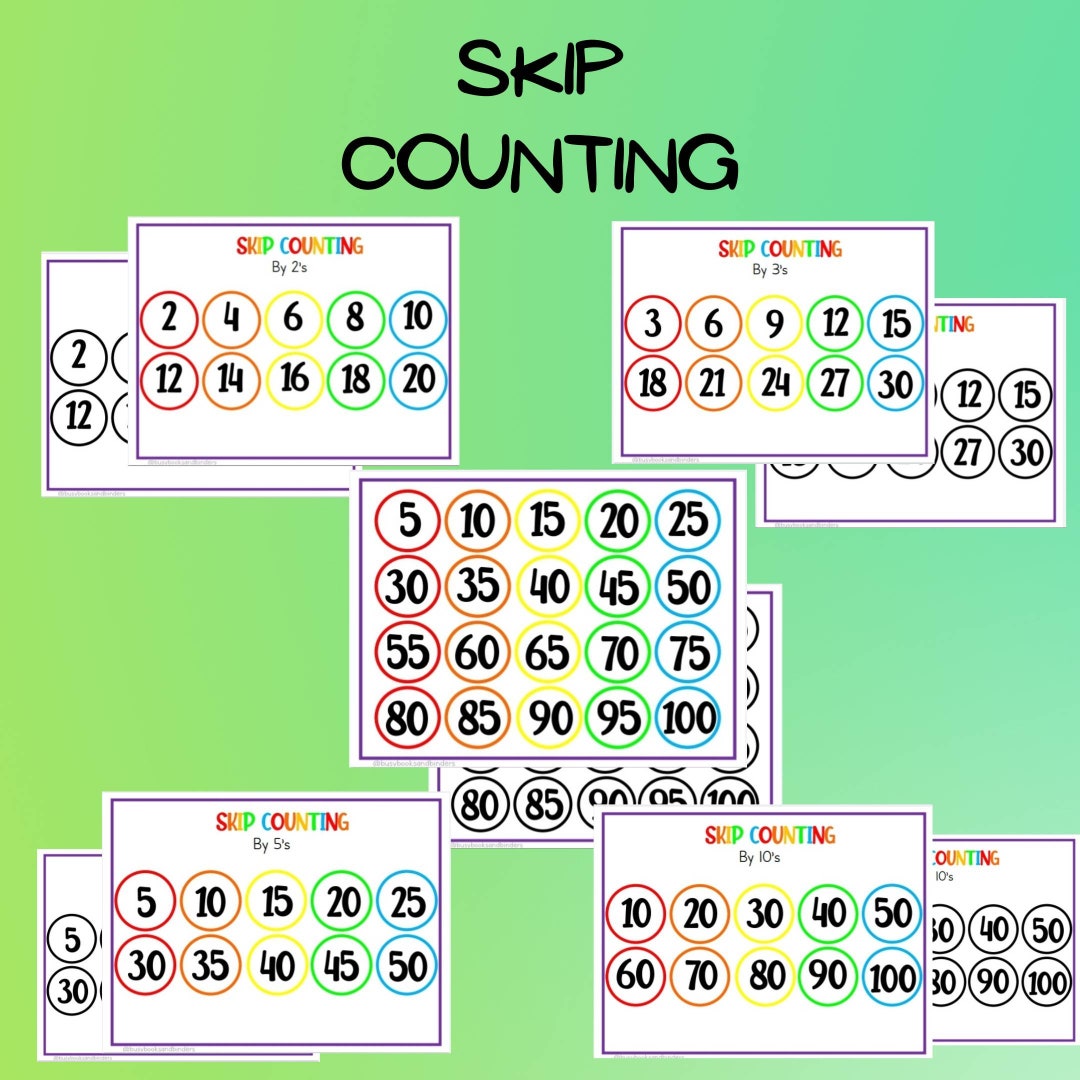 Skip Counting | Number Matching | Preschool Busy Book | Learn Numbers ...