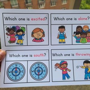 24 WH Questions | Functions Task Cards | Which One | Speech Therapy ...