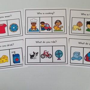 50 WH Questions | Functions Task Cards | Which One | Speech Therapy ...