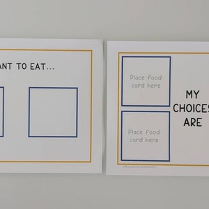 1 BOARD + 45 PICTURE CARDS | Food Choice Board | Food Pics | Visual Aid ...
