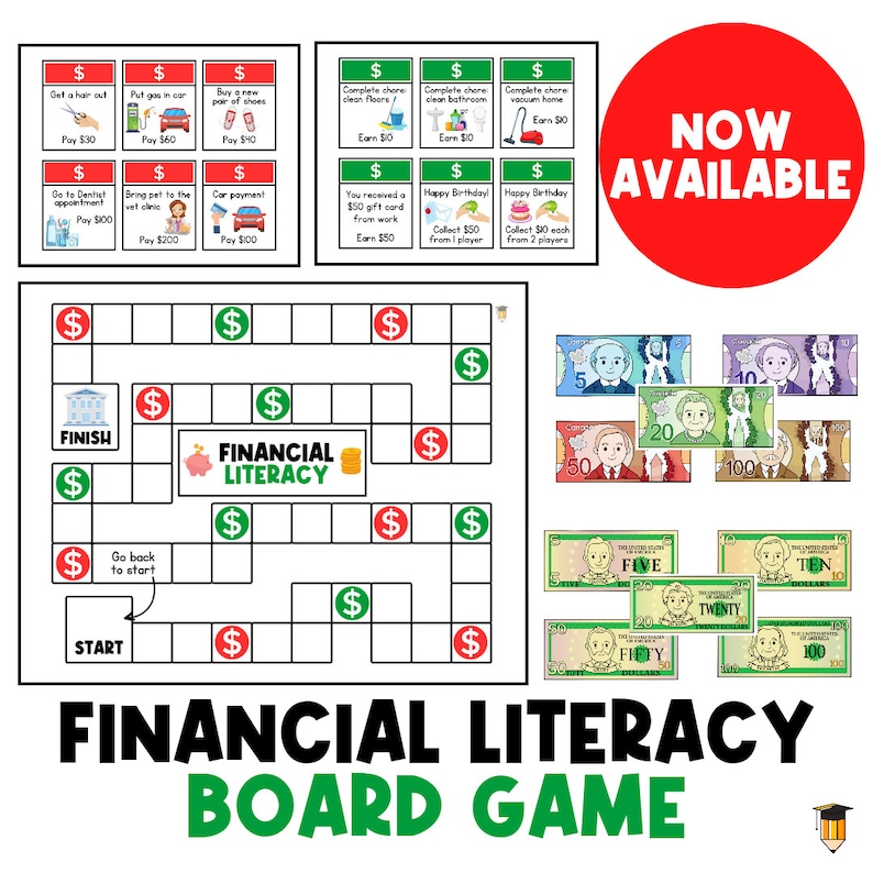 MONEY POSTER Financial Literacy for Kids Money - Etsy