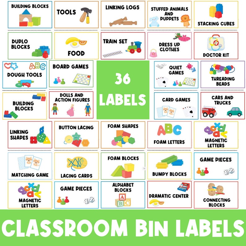CLASSROOM BUNDLE Visual Aid Kindergarten Preschool - Etsy