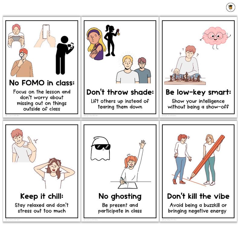 20 Gen-z Slang Classroom Posters | Posters for Teens | High School ...