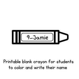 CRAYON BIRTHDAY BULLETIN | Class Birthdays | Birthday Display ...
