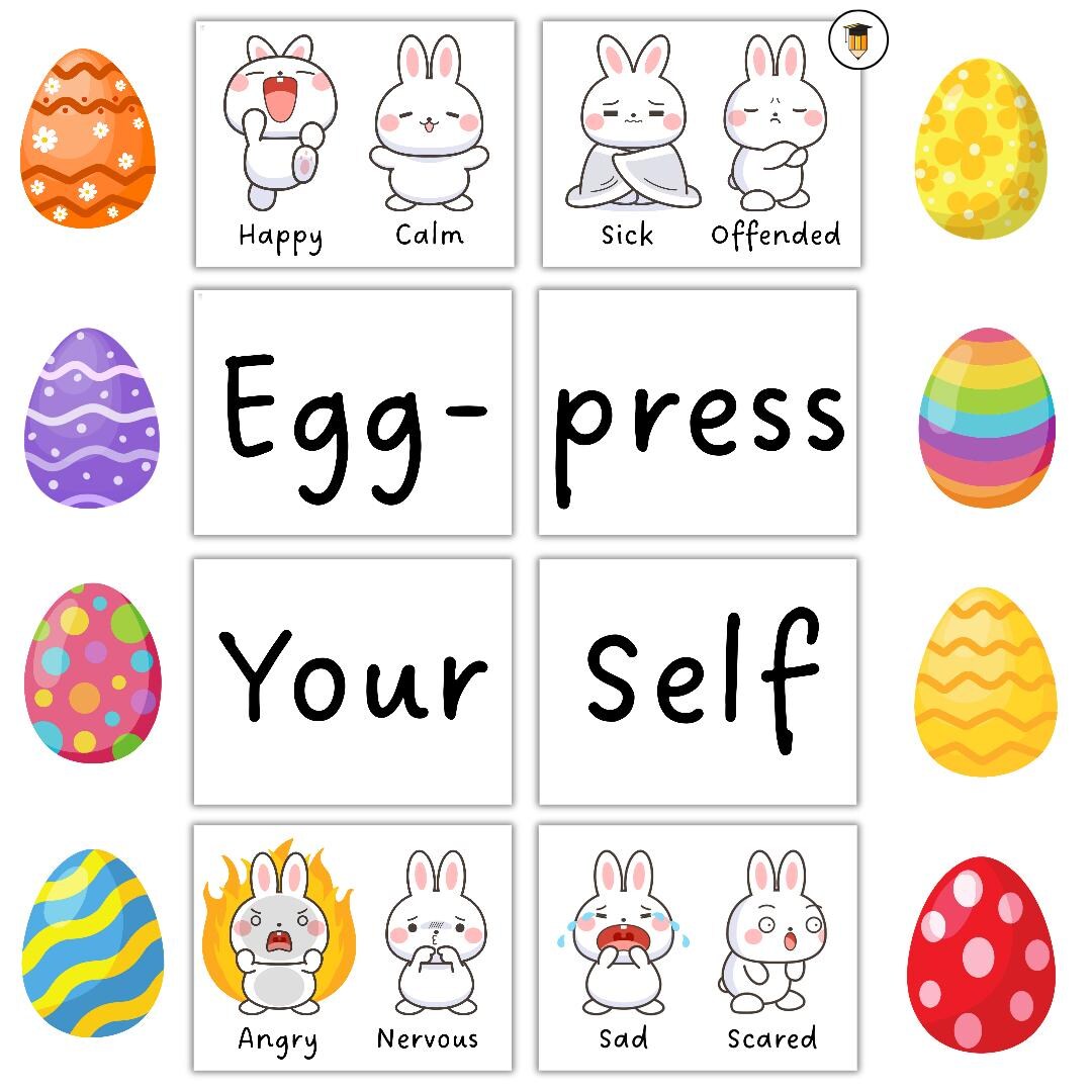 Easter Emotions Express Yourself Easter Bulletin Board | Spring Theme ...