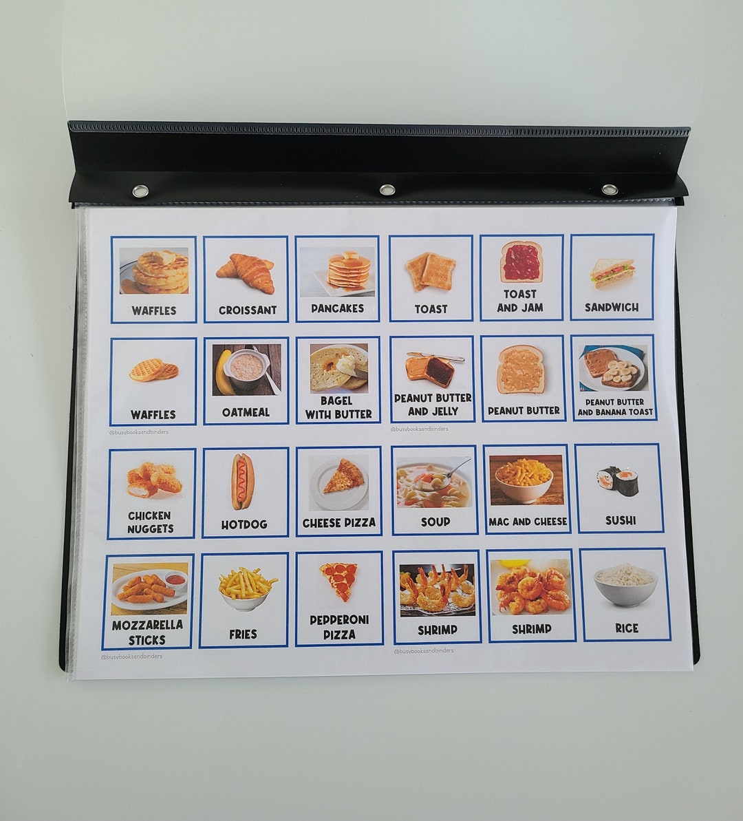 BOOK: 167 Food Pictures Food Visual Aid Behavior Task Card Autism First ...