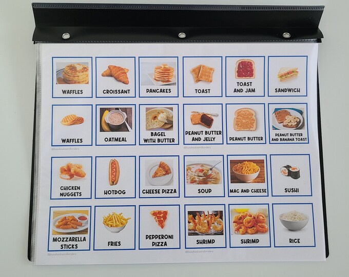 BOOK: 167 Food Pictures Food Visual Aid Behavior Task Card Autism First ...