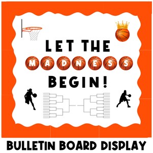 MARCH BASKETBALL | Bulletin Board | Classroom Decor | Basketball ...