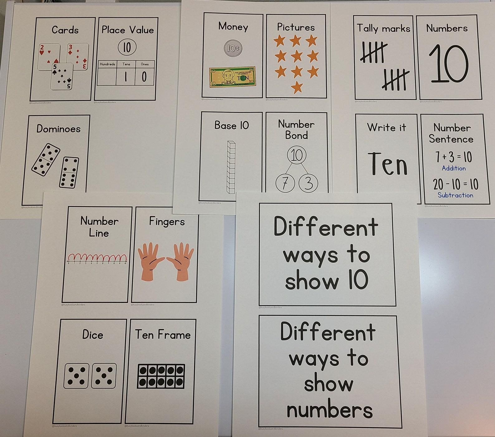 Number Posters | Base 10 Blocks | Picture Cards | Representing Numbers ...