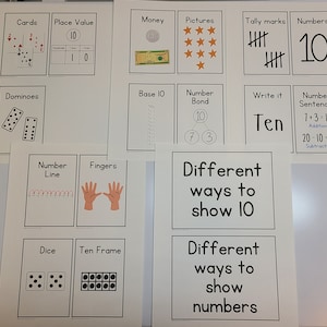 Number Posters | Base 10 Blocks | Picture Cards | Representing Numbers ...