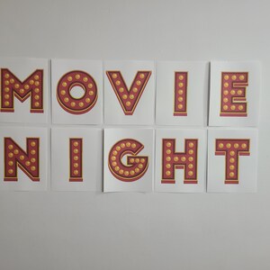 Movie Night Sign | Dramatic Play | Teacher Play | Learning | Pretend ...
