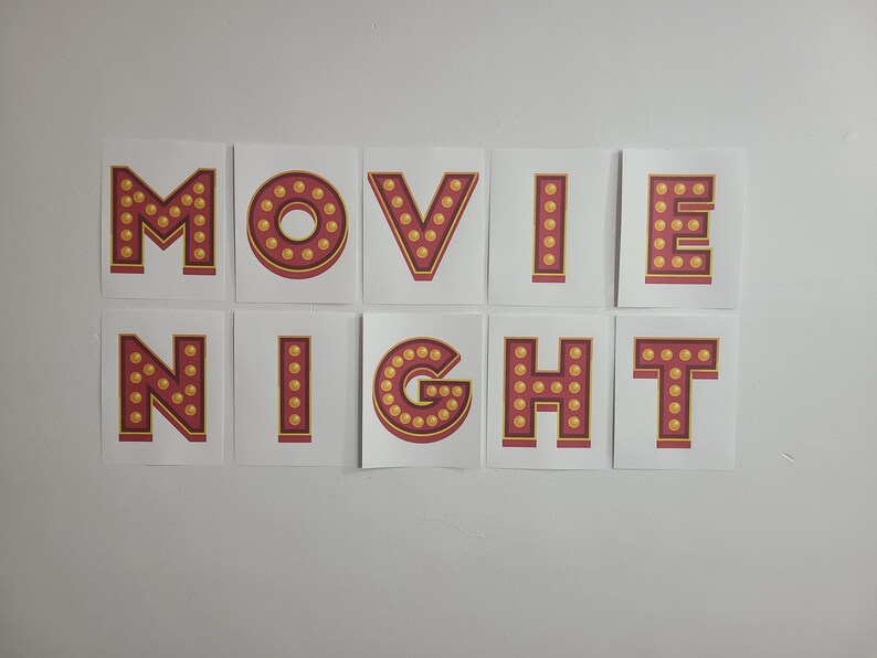Movie Night Sign | Dramatic Play | Teacher Play | Learning | Pretend ...