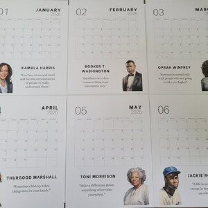 2025 Black History Calendar | Bulletin Board Display | Black History ...