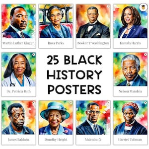 25 Black History Posters | Bulletin Board Display | Black History Decor ...