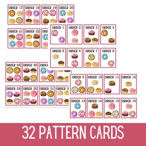 DONUT MATCHING | Valentines | Pattern Activity | Kindergarten ...