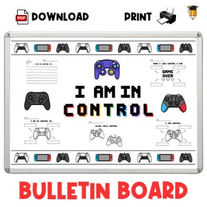 VIDEO GAME Bulletin Board | Classroom Decor | Gamer Display | Printable ...