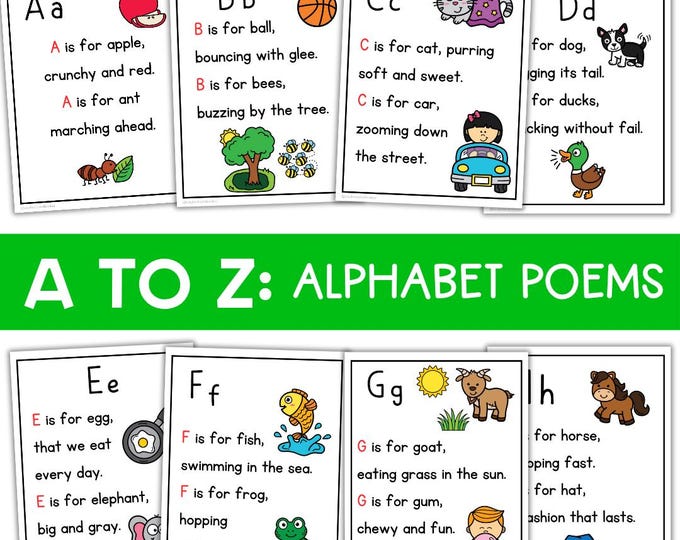 26 Printable Bible Alphabet Posters. Preschool-kindergarten Phonics ...