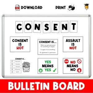 SEX AND CONSENT | Bulletin Board | School Decor | Physical Health ...