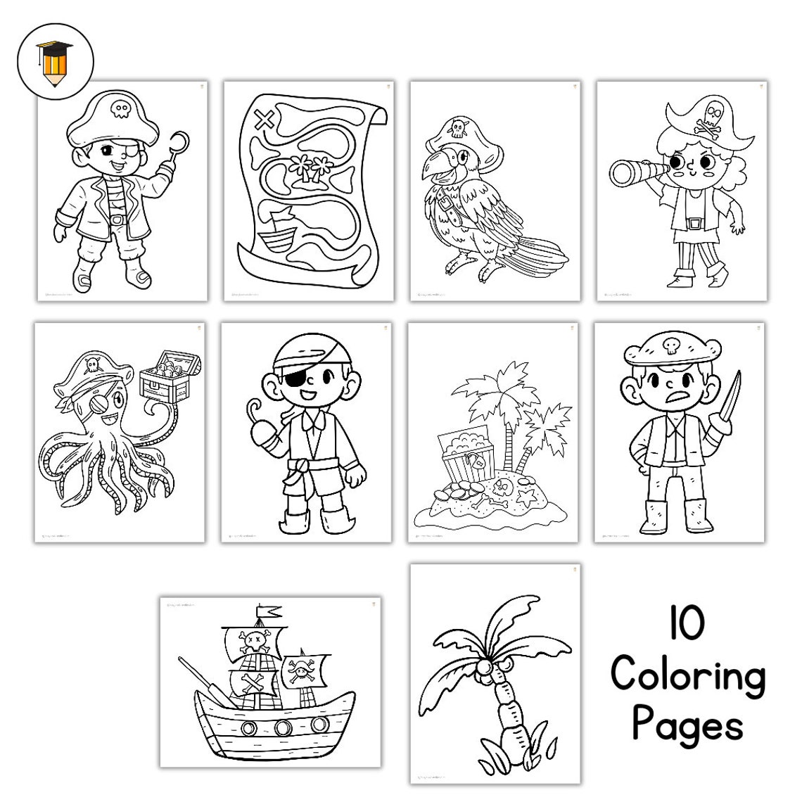 Pirate Dramatic Play | Preschool Pirate Activities | Busy Book | Pirate ...