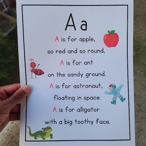 Alphabet Poem Posters | A-Z Alphabet Posters | Classroom Decor | ABC ...