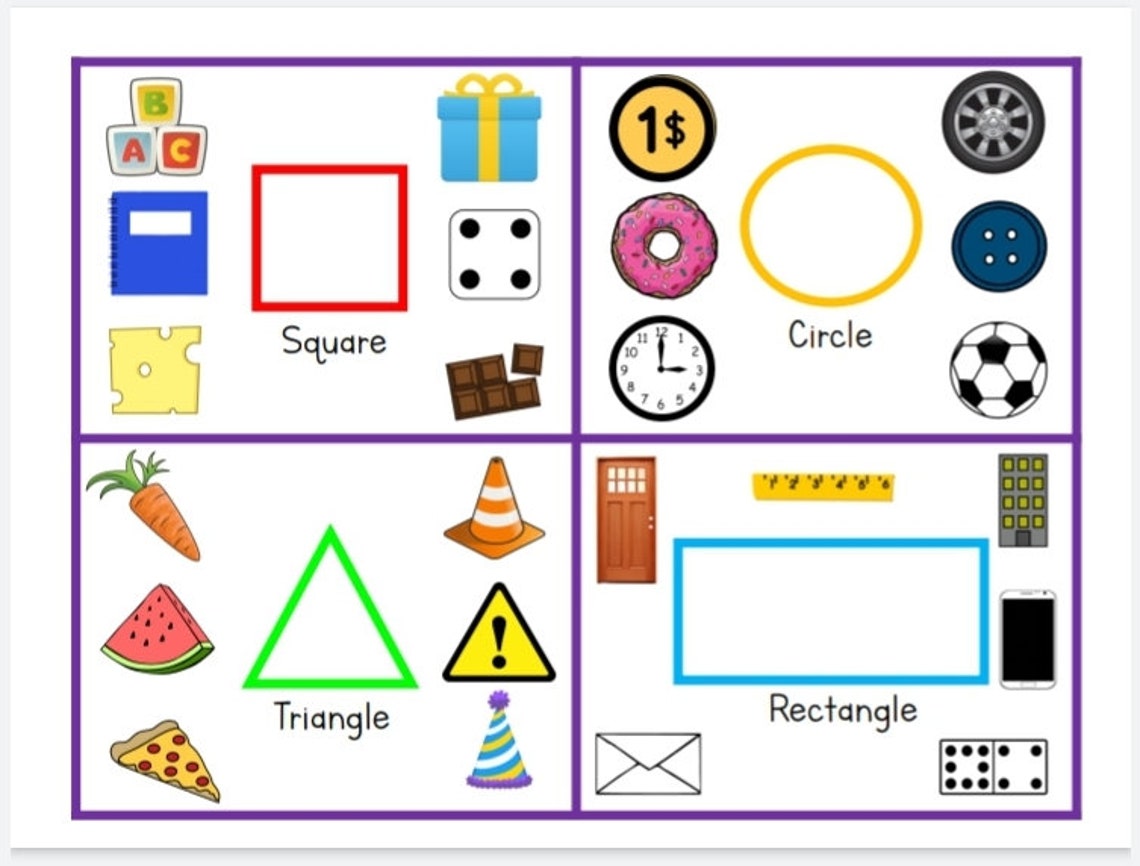 Shape Sorting Activity for Preschool and Toddlers, Busy Book ...