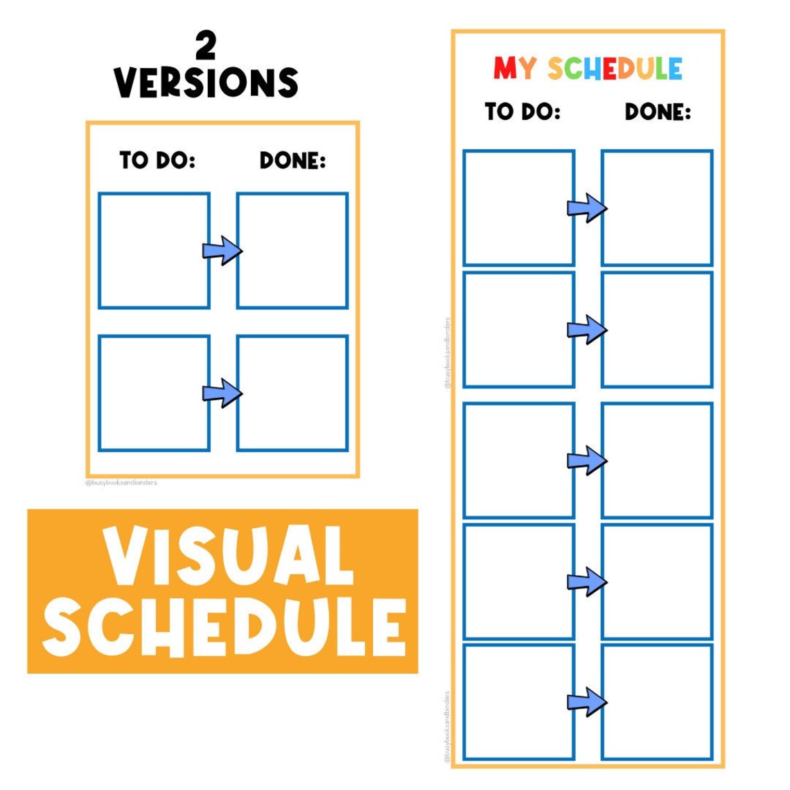 TO DO and DONE | First Then Board | Visual Aid | Visual Schedule ...