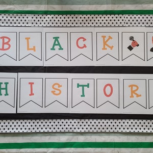 Black History Banner | Bulletin Board Display | Black History Decor ...