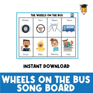 Wheels on the Bus | Toddler and Preschool Activities | File Folder Game ...
