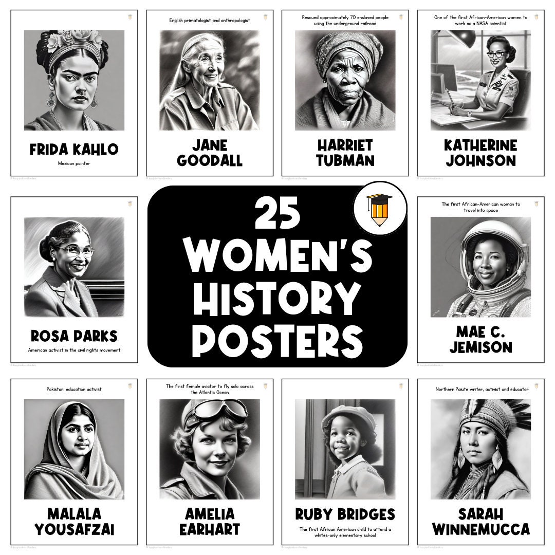 25 Women's History Month Posters | Bulletin Board Display | Women's ...