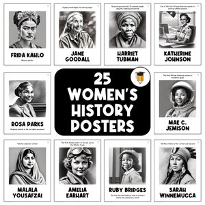 25 Women's History Month Posters Bulletin Board Display Women's History ...