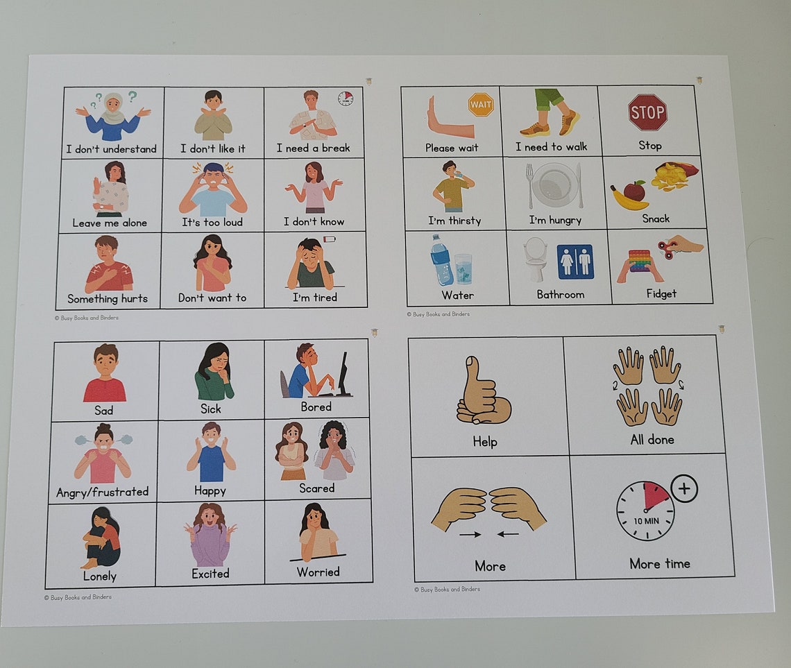 Communication Visual Boards | Daily Routines | First Then Visual Aid ...