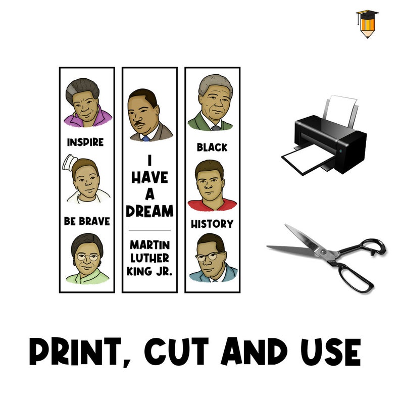 BOOKMARKS | Black History Bookmarks | Black History Printable | African ...