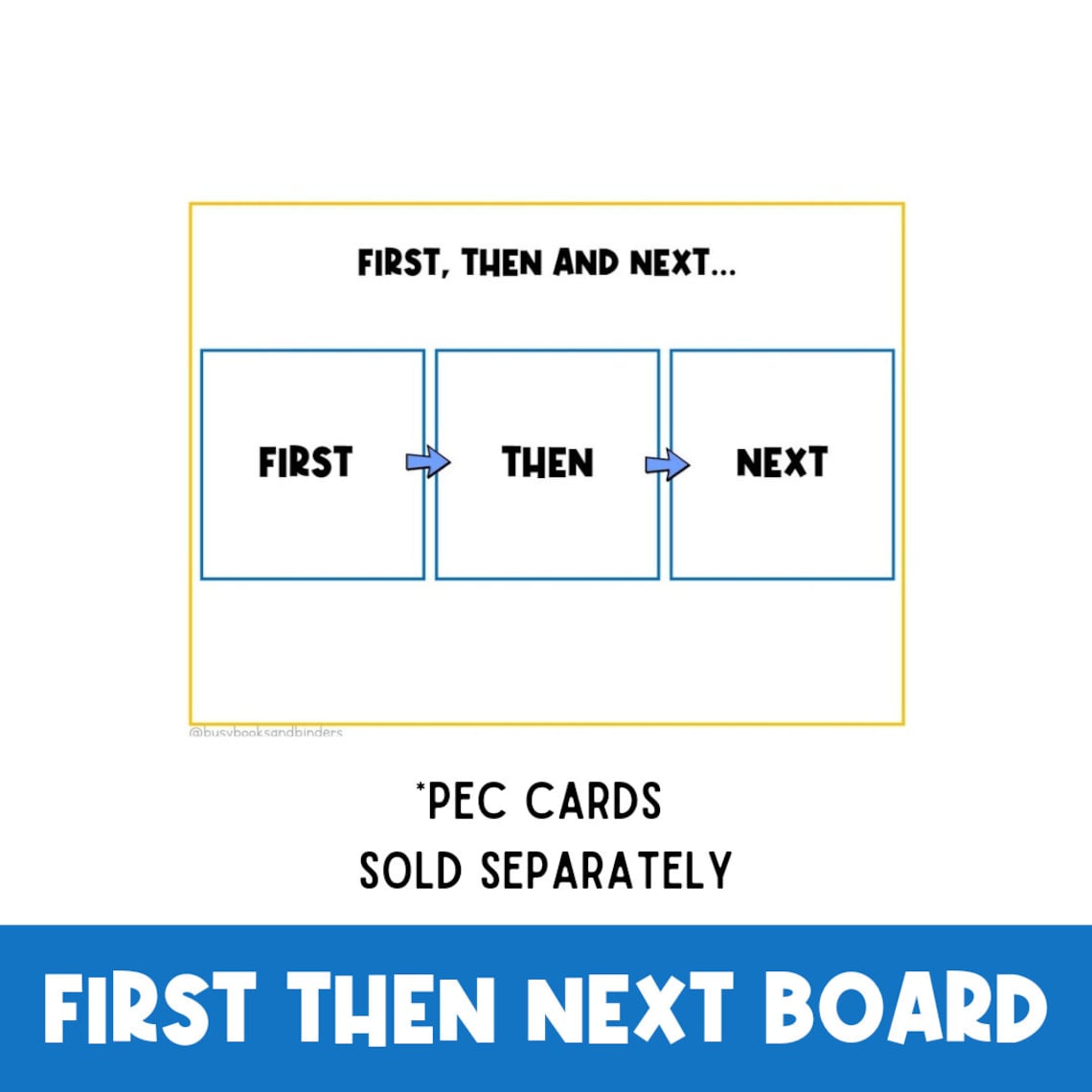 First Then Next Board ONLY Visual Aid Visual Schedule - Etsy