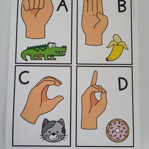 ASL Alphabet Flashcards| Hand Signs | Sign Language Flashcards | Communication | Flash Cards ...