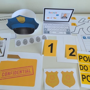 Police Dramatic Play | Play Props | Community Helpers | Pretend Play ...